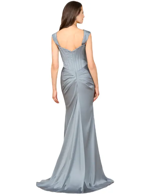 LARA NEW YORK Sleeveless Corset Gown - Twilight