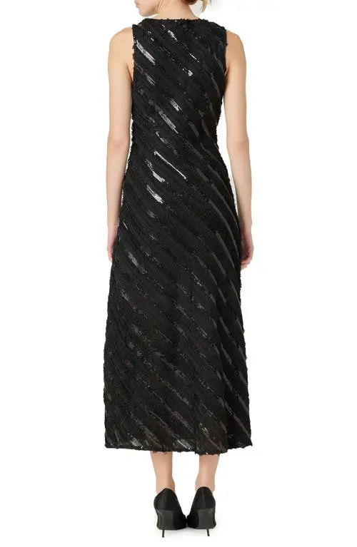 Endless Rose Sequin Stripe Maxi Dress