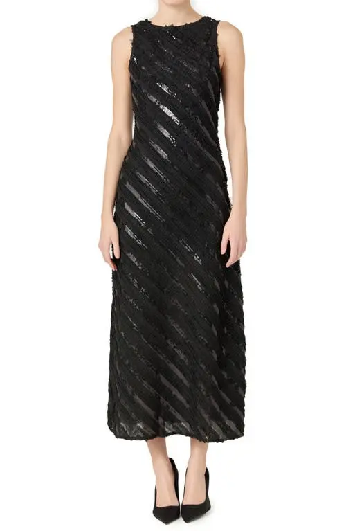 Endless Rose Sequin Stripe Maxi Dress