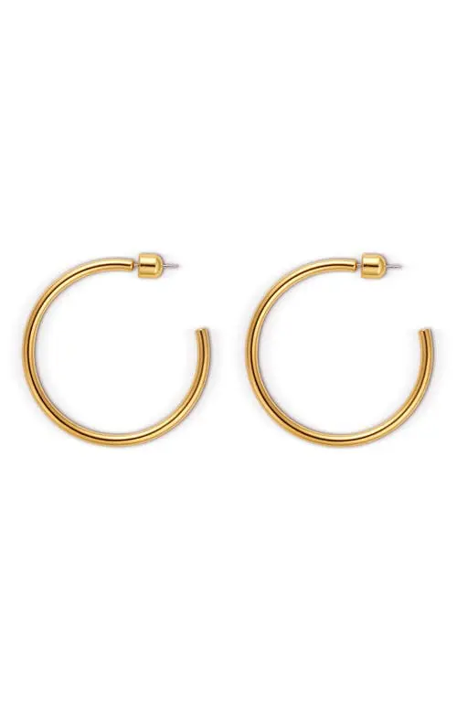 CHRISTINA CARUSO Wire Hoop Earrings - 14k Gold