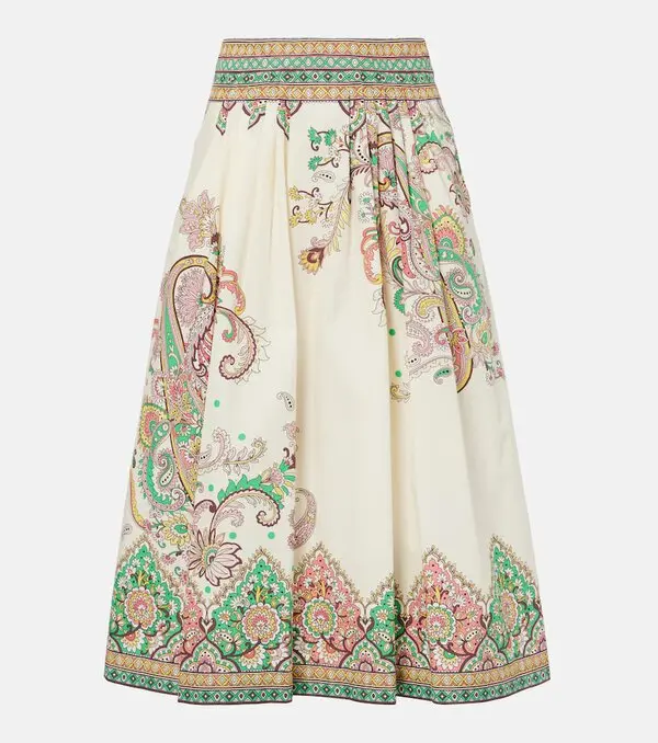 Etro Paisley Printed Midi Skirt