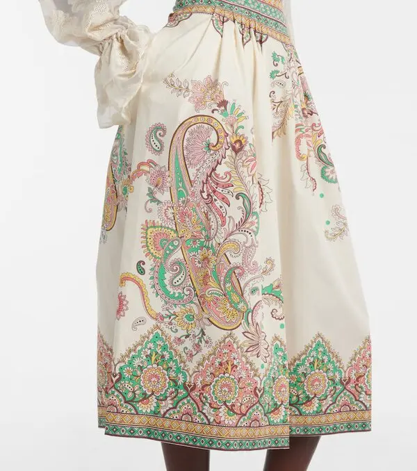 Etro Paisley Printed Midi Skirt