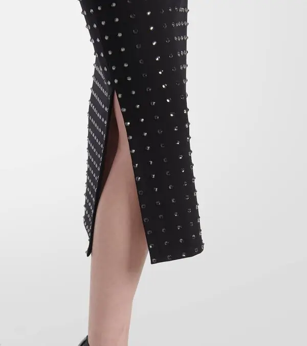 Sportmax Nome Crystal-embellished Midi Skirt