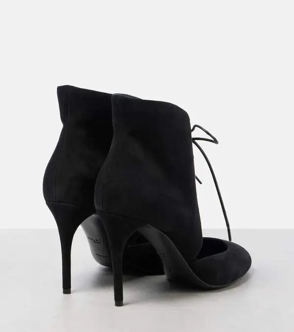 Alaïa Suede Lace-up Pumps