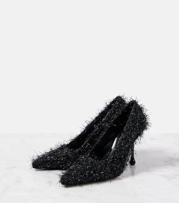 JIMMY CHOO Ixia 95 Tinsel Pumps