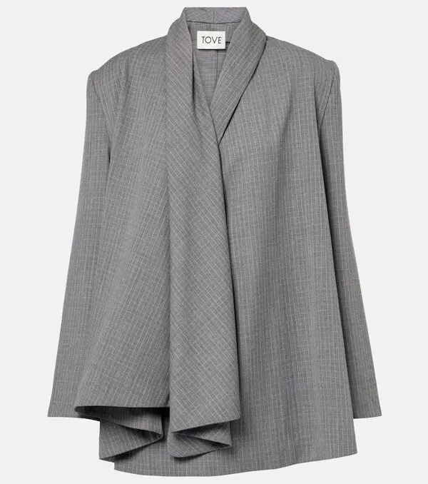 Tove Ren Wool Draped Jacket