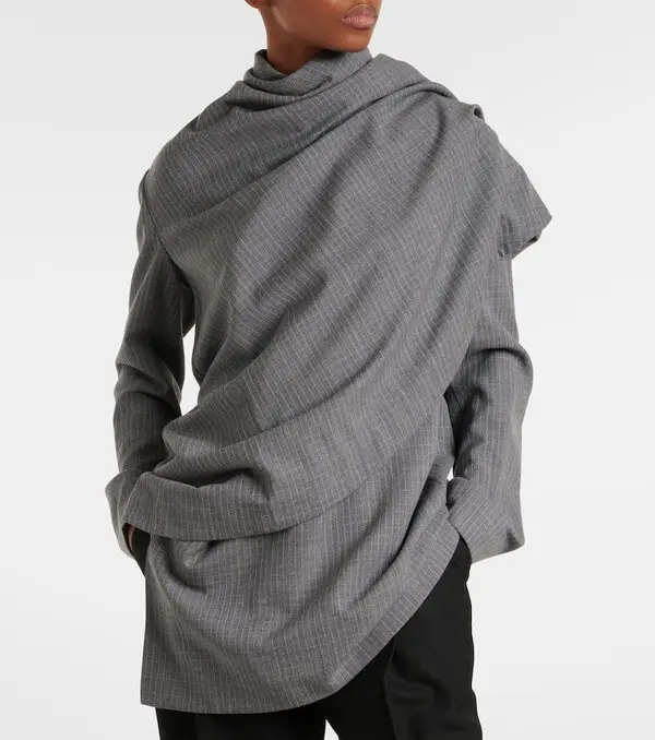 Tove Ren Wool Draped Jacket