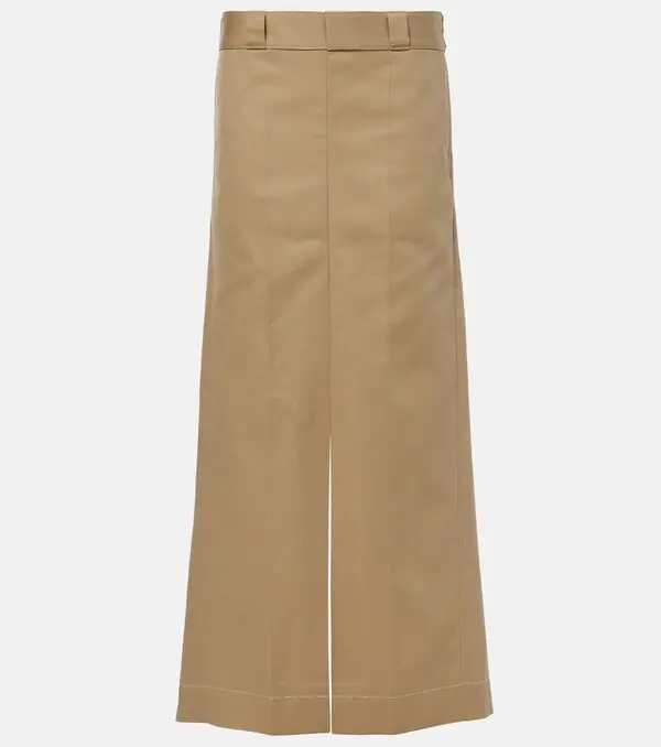 MAISON MARGIELA Trompe L'œil Maxi Skirt - Beige
