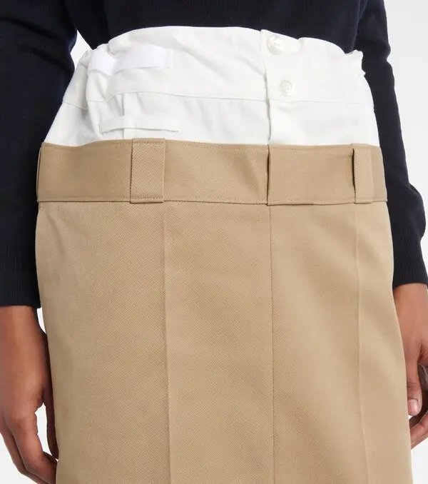 MAISON MARGIELA Trompe L'œil Maxi Skirt - Beige