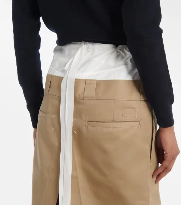 MAISON MARGIELA Trompe L'œil Maxi Skirt - Beige