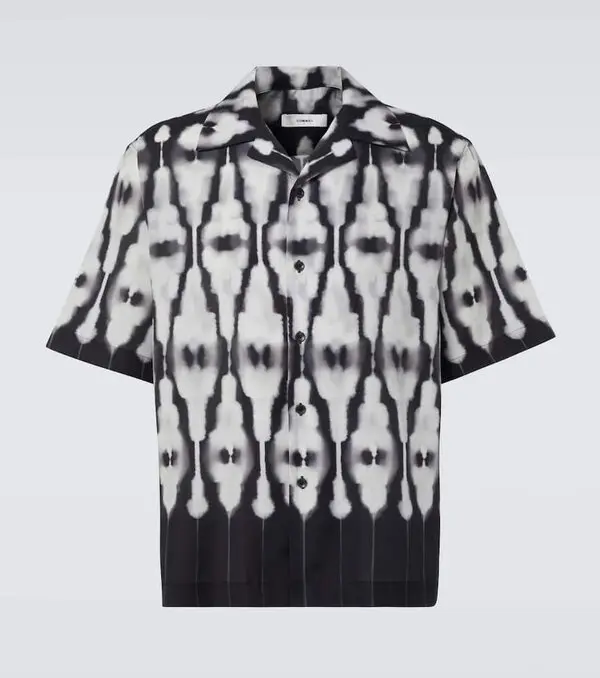 Commas Ritual Printed Cotton And Silk Shirt