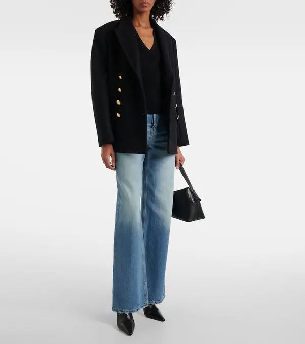 Veronica Beard Sid Ribbed-knit Top
