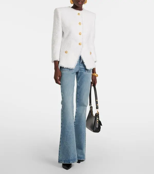 Balmain High-waisted Flared Jeans
