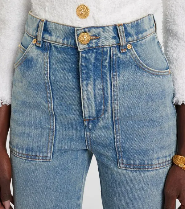Balmain High-waisted Flared Jeans