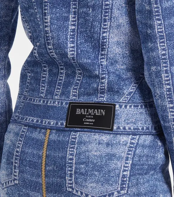 Balmain Trompe L'oeil Jacquard Cardigan
