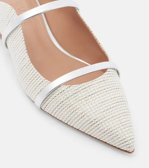 MALONE SOULIERS Maureen Leather Mules - White