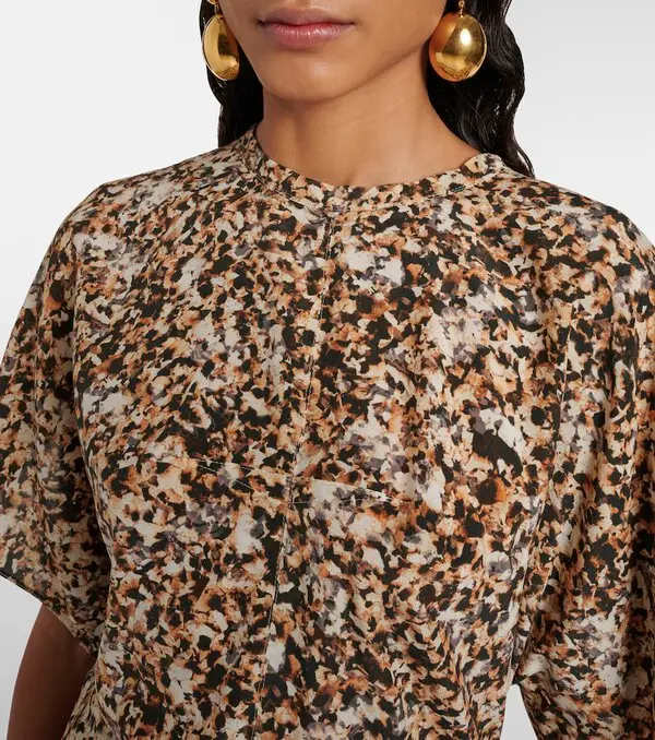 Isabel Marant Étoile Karlita Printed Blouse - Neutrals