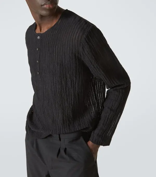 Commas Striped Henley Shirt