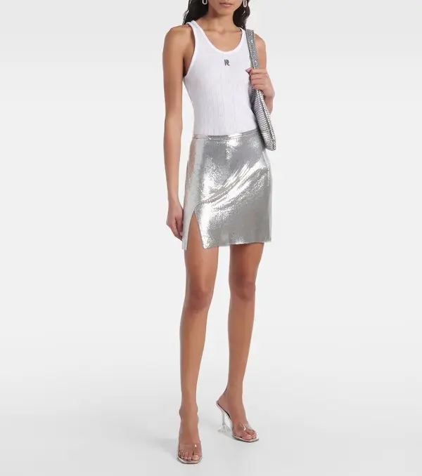 Rabanne Ribbed Cotton Tank Top