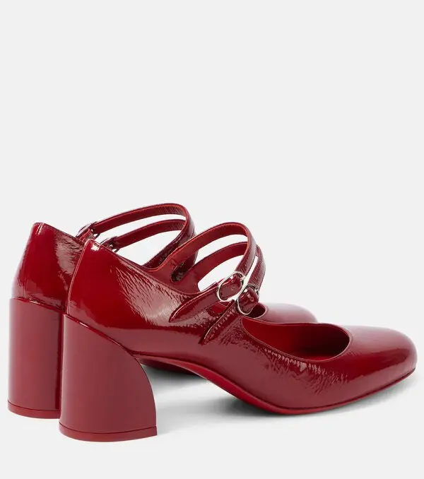 CHRISTIAN LOUBOUTIN Miss Jane 55 Mary Jane Pumps - Red