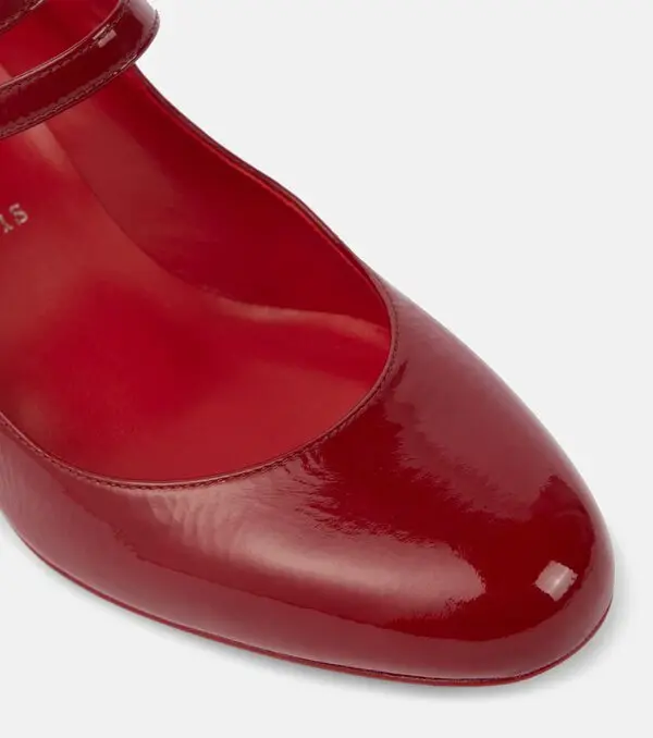 CHRISTIAN LOUBOUTIN Miss Jane 55 Mary Jane Pumps - Red