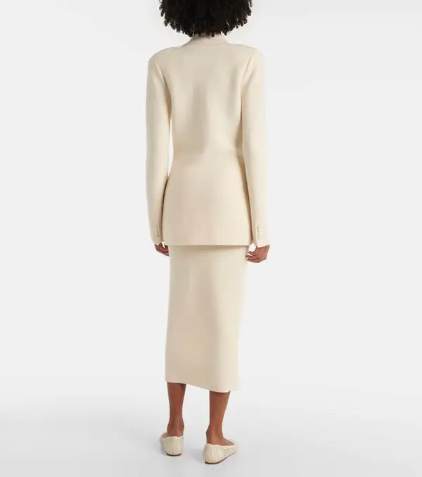 Gabriela Hearst Bowen Wool Blazer - White
