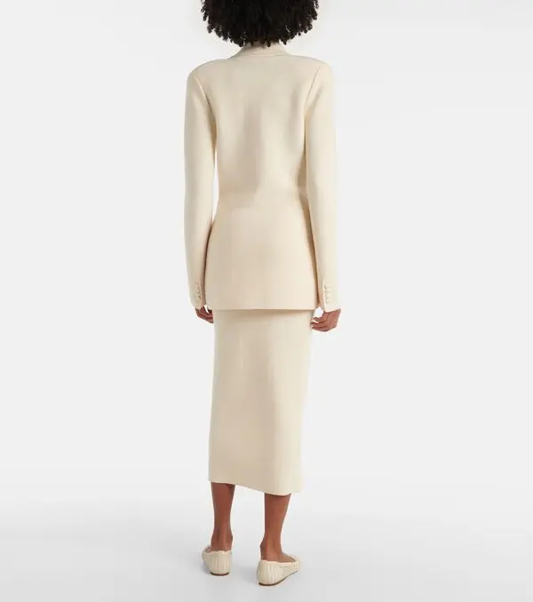 Gabriela Hearst Bowen Wool Blazer - White
