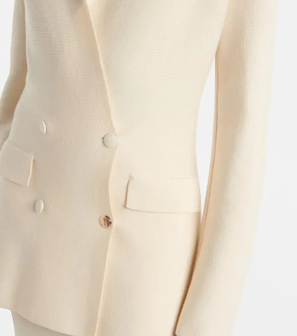 Gabriela Hearst Bowen Wool Blazer - White