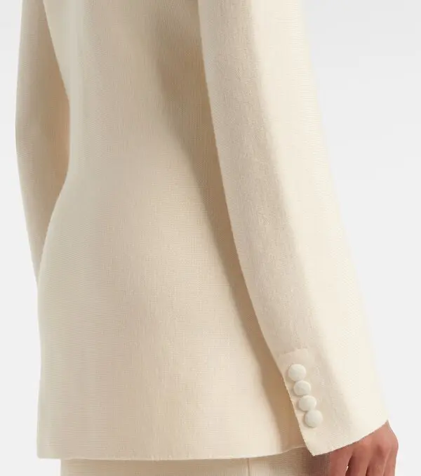 Gabriela Hearst Bowen Wool Blazer - White