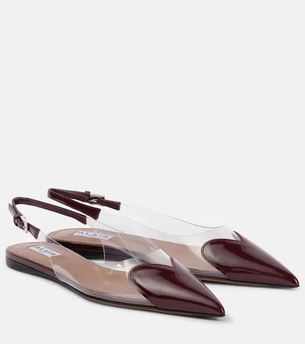 Alaïa Le Cœur Slingback Flats