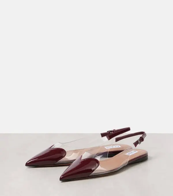 Alaïa Le Cœur Slingback Flats
