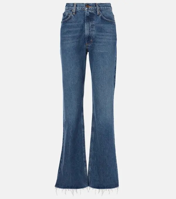 AGOLDE Leena Mid-rise Straight Jeans - Blue
