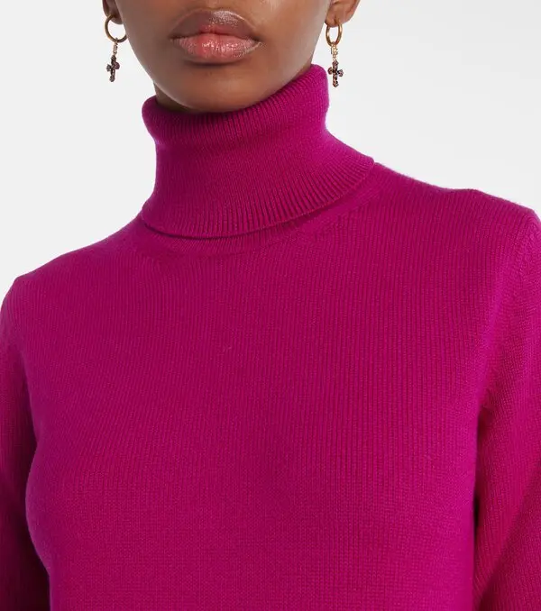 Dolce & Gabbana Wool Turtleneck Sweater - Purple