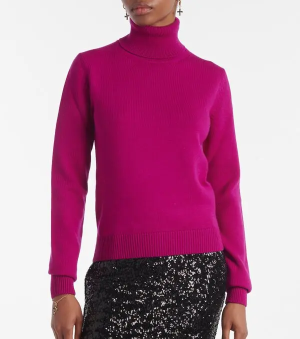 Dolce & Gabbana Wool Turtleneck Sweater - Purple