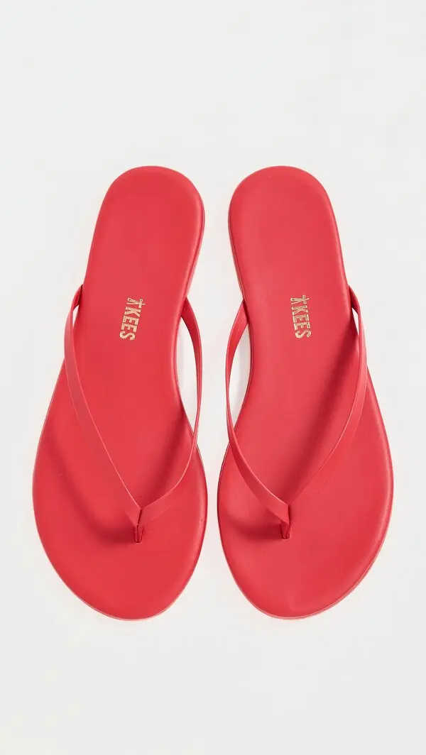 Tkees Solids Flip Flops - Red
