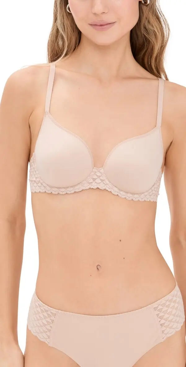 Simone Perele Subtile 3d Plunge Bra - Peau Rose