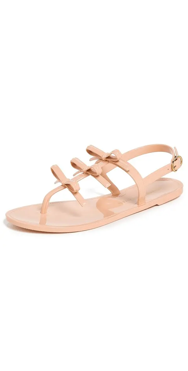 STUART WEITZMAN Felicity Bow Jelly Sandals - Poudre