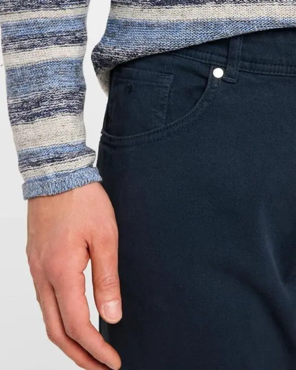 Marco Pescarolo Superlight Micropiqué Five-pocket Pants - Navy