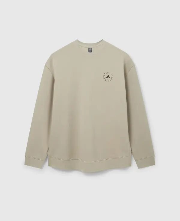 Stella McCartney Logo Oversized Sweatshirt - Desert Sand Beige