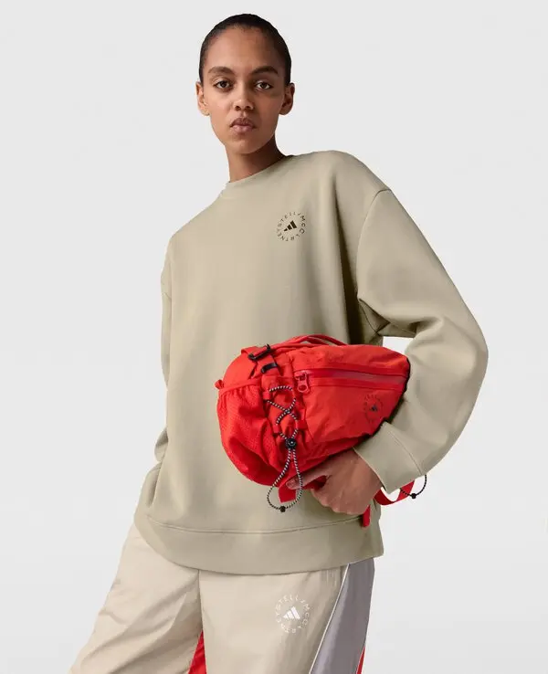 Stella McCartney Logo Oversized Sweatshirt - Desert Sand Beige