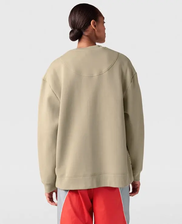 Stella McCartney Logo Oversized Sweatshirt - Desert Sand Beige