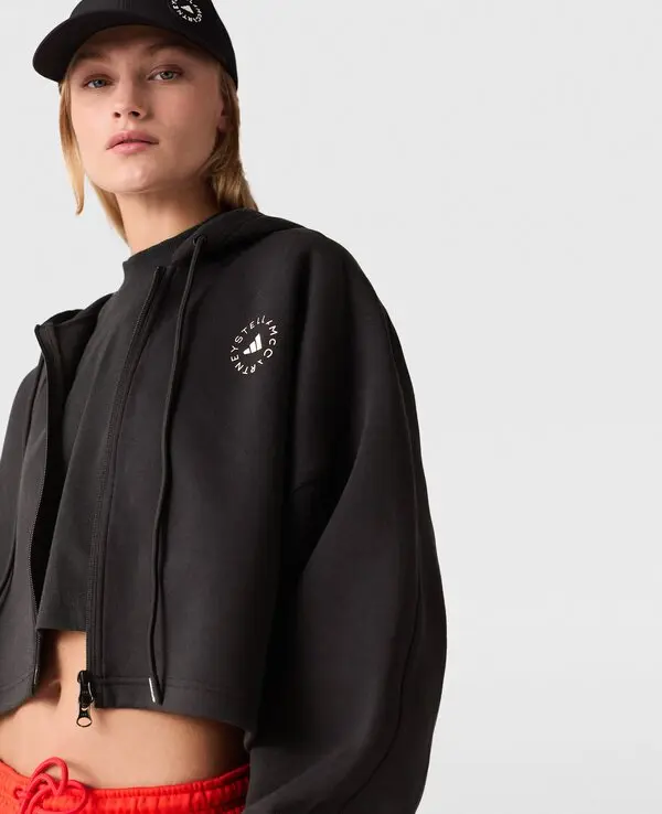 Stella McCartney Cropped Zipper Hoodie