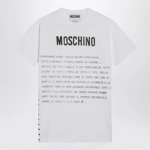 Moschino Cotton Logo T-shirt - White