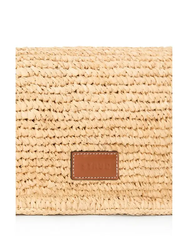 Staud Harlow Raffia Shoulder Bag