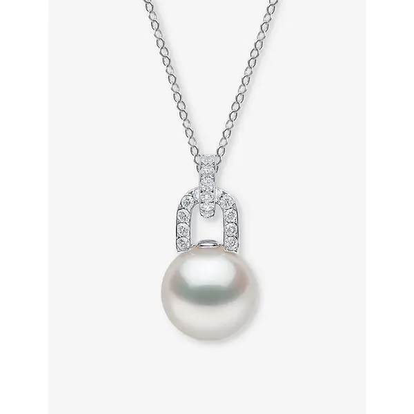 Yoko London Jazz South Sea Pearl And Diamond Necklace - White Gold