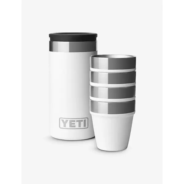 YETI Rambler Pack Of Four Stainless-steel Shot Glasses - White