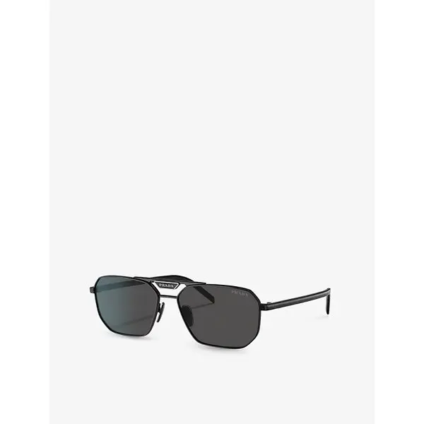 Prada Pr 14ys Rectangle-frame Sunglasses