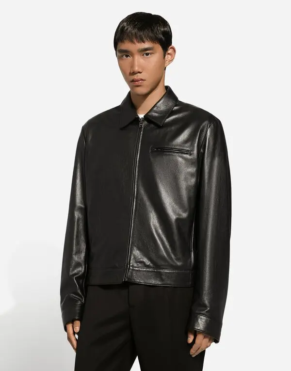 Dolce & Gabbana Lambskin Bomber Jacket