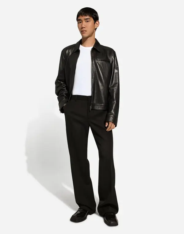 Dolce & Gabbana Lambskin Bomber Jacket
