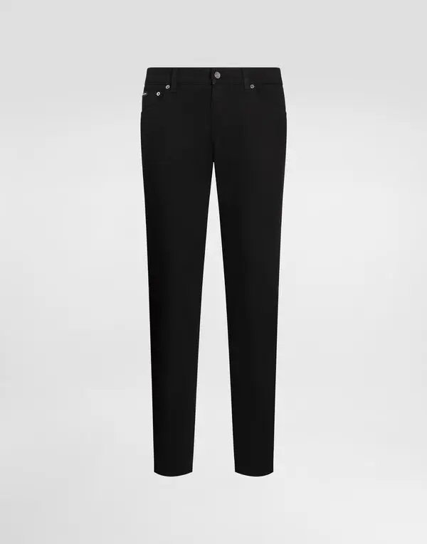 Dolce & Gabbana Washed Black Slim-fit Jeans - Multicolor
